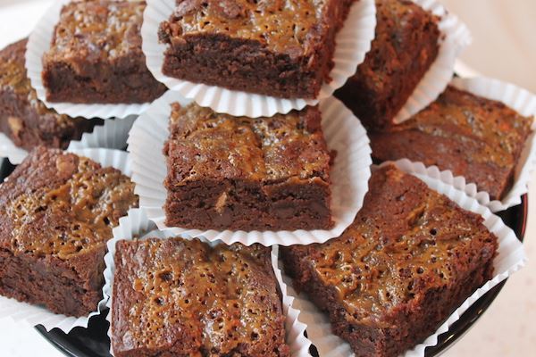 Gluten Free Salted Caramel Brownies