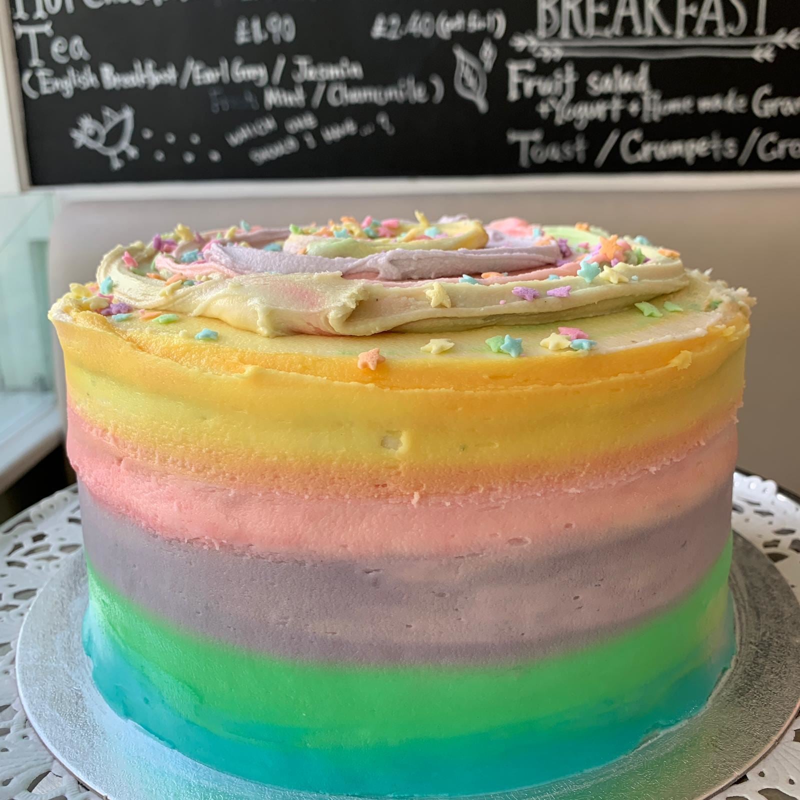 Rainbow Marble Cake
